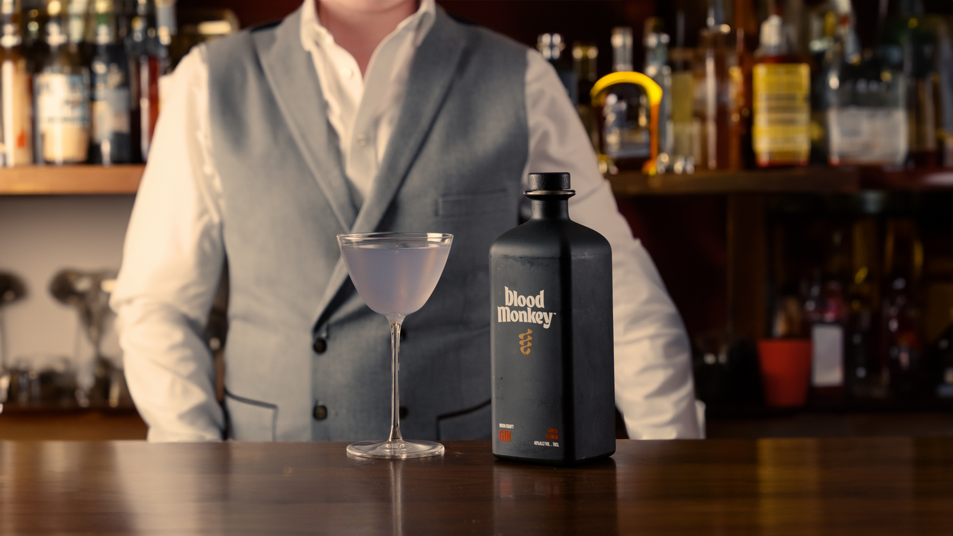 Violet Monkey - Blood Monkey Gin | Irish Craft Gin